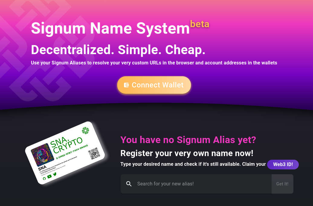 Signum Name System